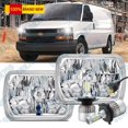 Fit for Chevy Express 1500 2500 3500 Cargo Van Pair 7x6 5x7 LED ...