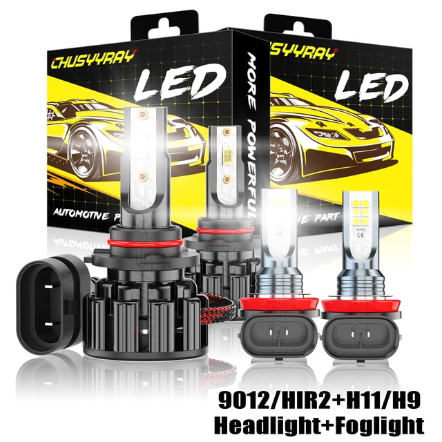 Fit for GMC Acadia 2013-2019 6000K 4X LED Headlight High/Low + Fog ...