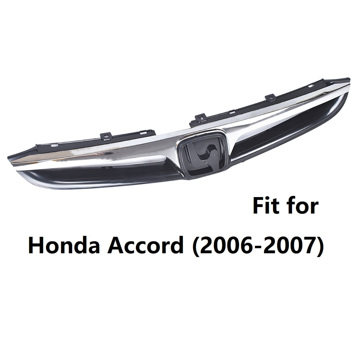 Fit for Honda Accord 2006-2007 Front Grille, HO1200179 HO1210118, Black ...