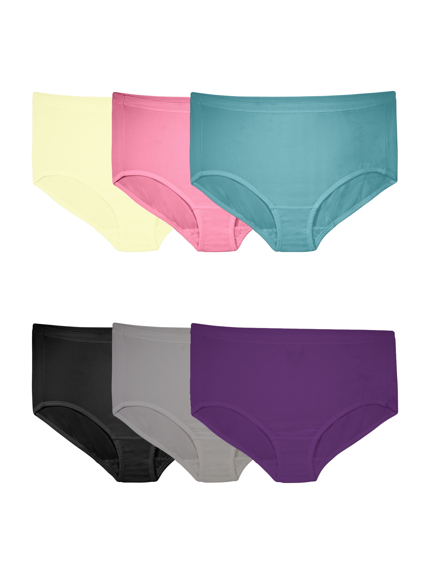 Fruit of the Loom Fit for Me Women's Plus Size Breathable Micro-Mesh ...