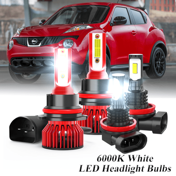 Fit for Nissan Juke 2011-2014 LED Headlight Combo High-Low Beam ...