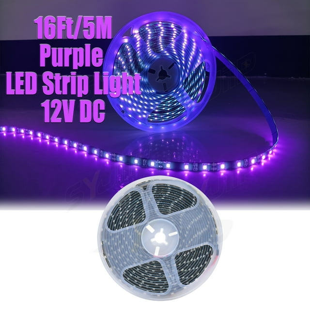 Fit for RV 、parlor、attic、bedroom，16ft LED UV Light LED Strip BLACK ...