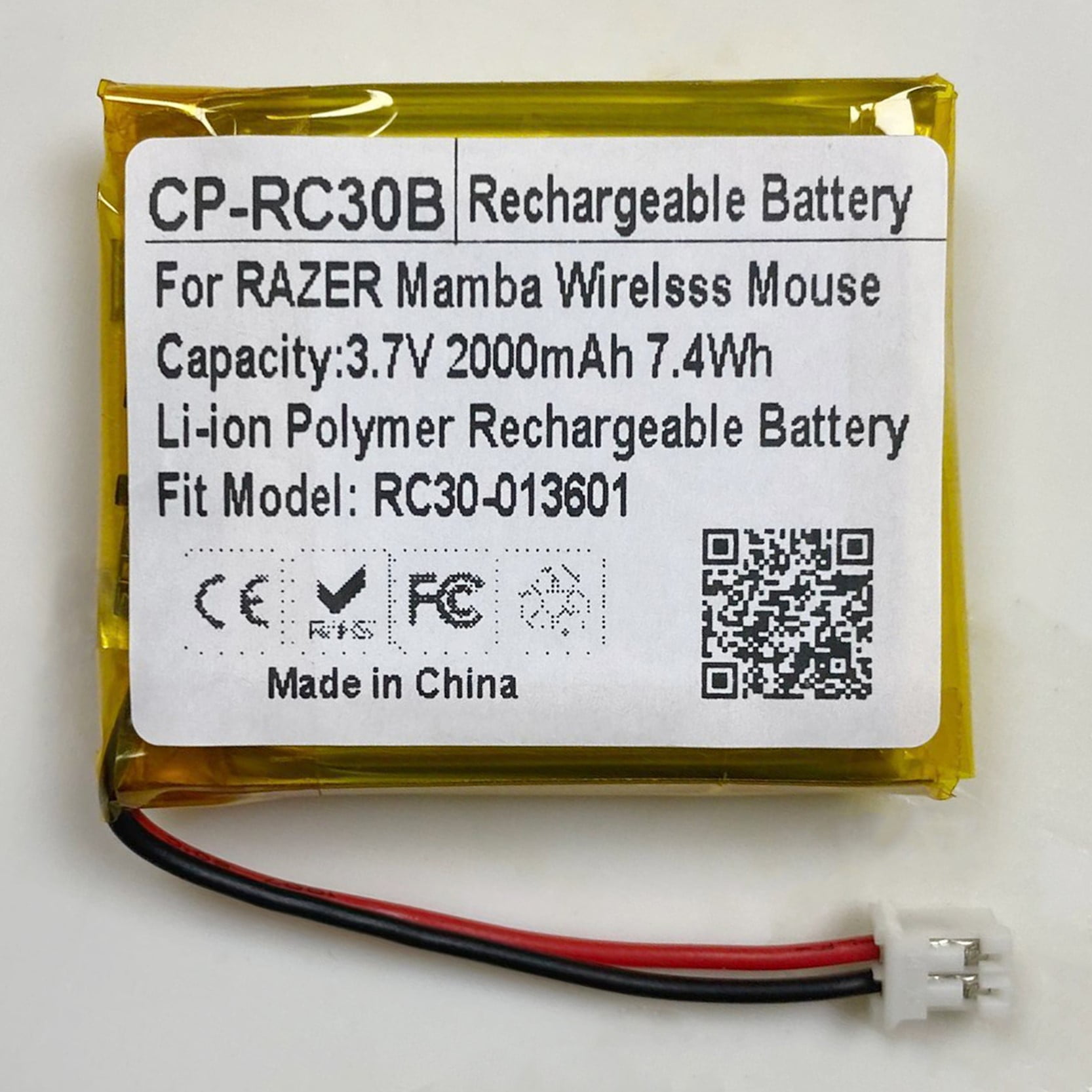 Fit for Razer Mamba RC30-013601 Wireless Mouse Rechargeable Lithium ...