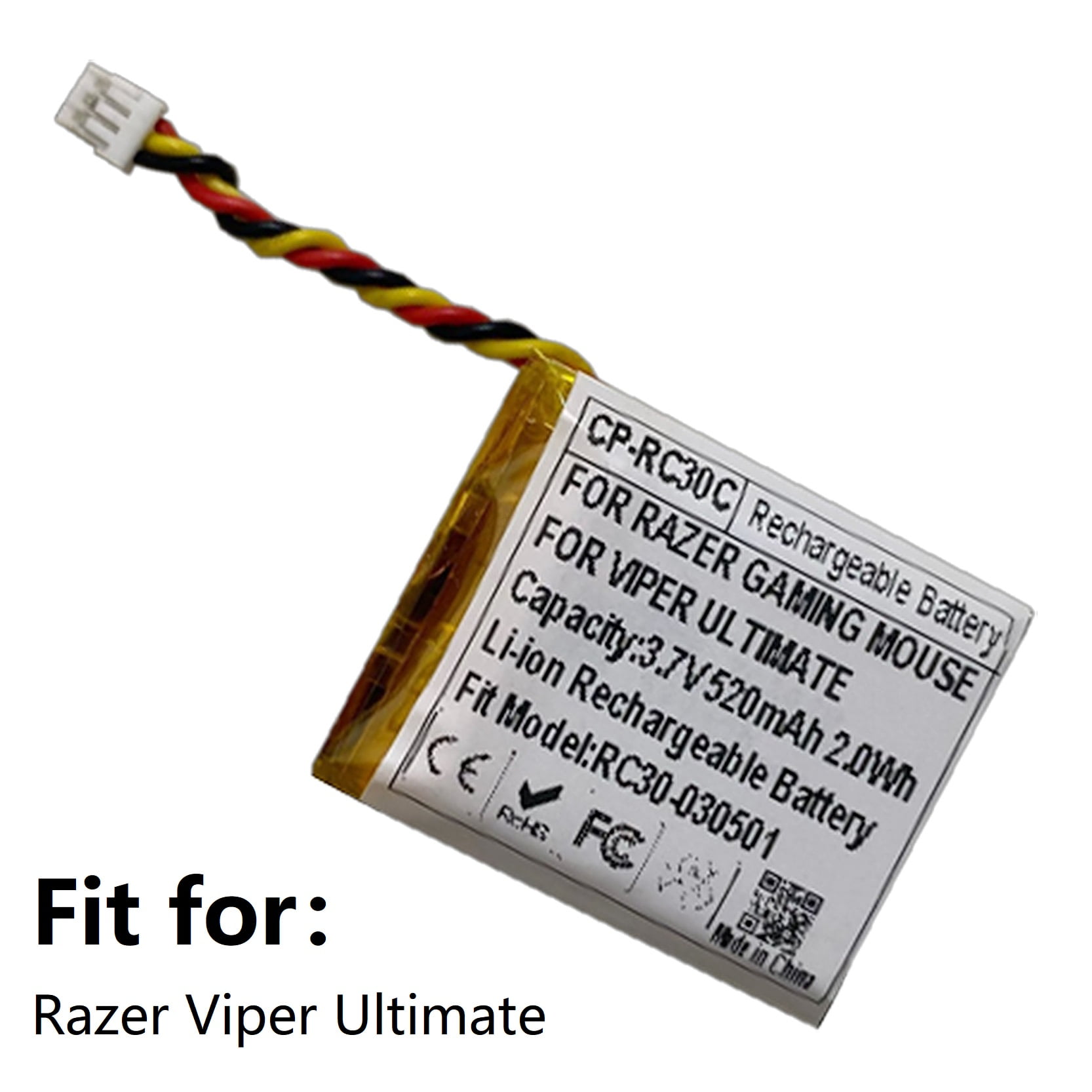 Fit for Razer Viper Ultimate Wireless Gaming Mouse Rechargeable Lithium ...