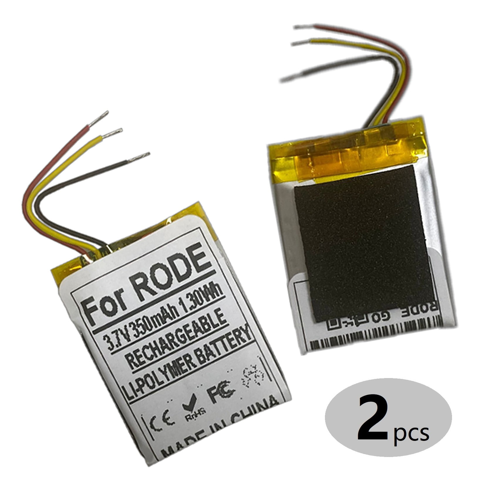 Fit for Rode Wireless GO Receiver & Transmitter Rechargeable Lithium ...