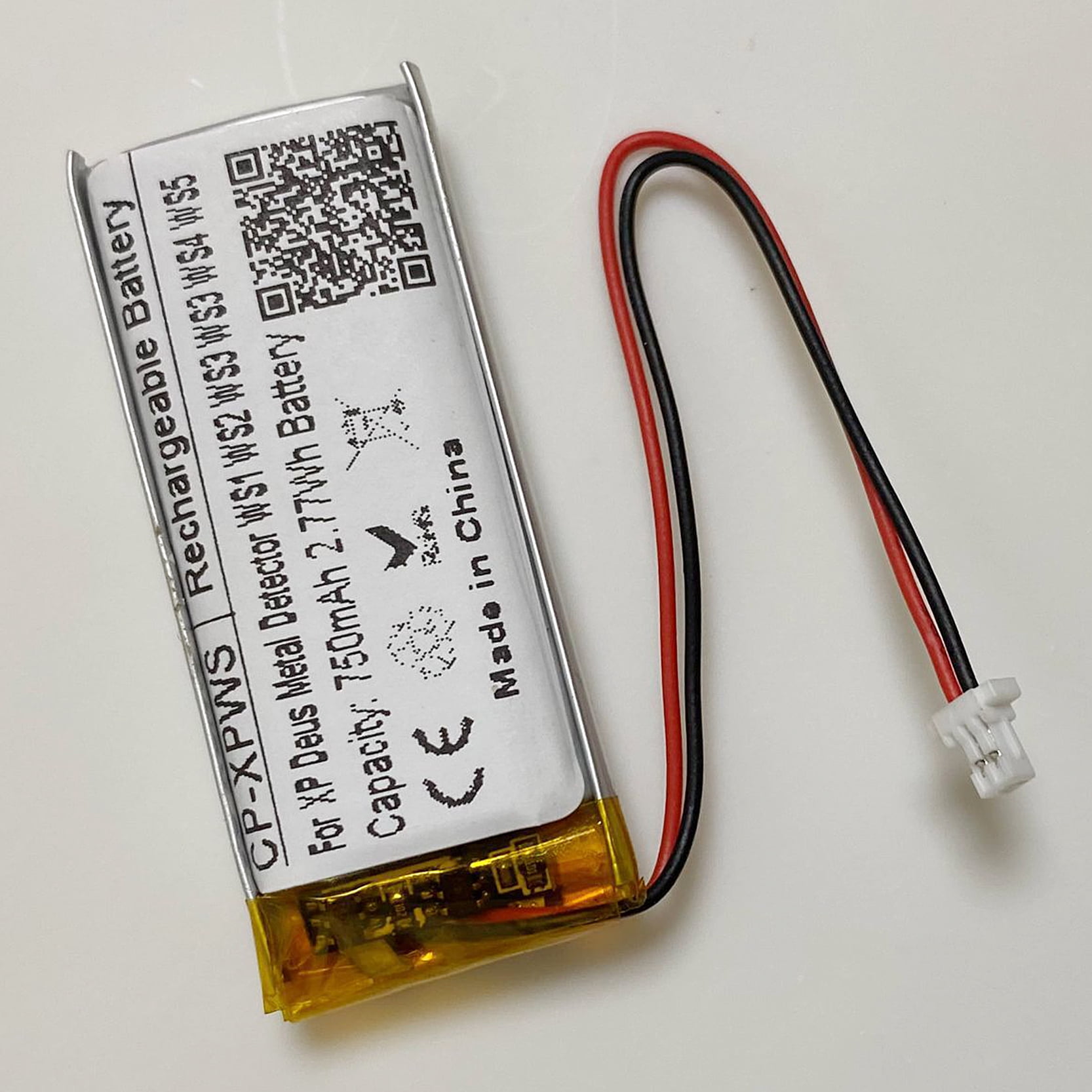 Fit for XP Deus WS1 WS2 WS3 WS4 WS5 Metal Detector Rechargeable Lithium ...