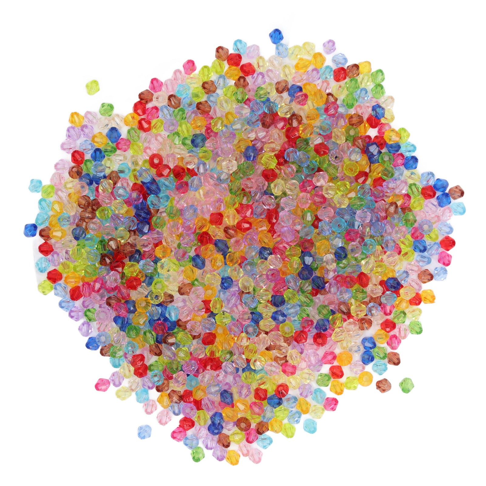 FitBest 2000Pcs Faceted Beads Delicate DIY Handcraft Acrylic Bead Small ...