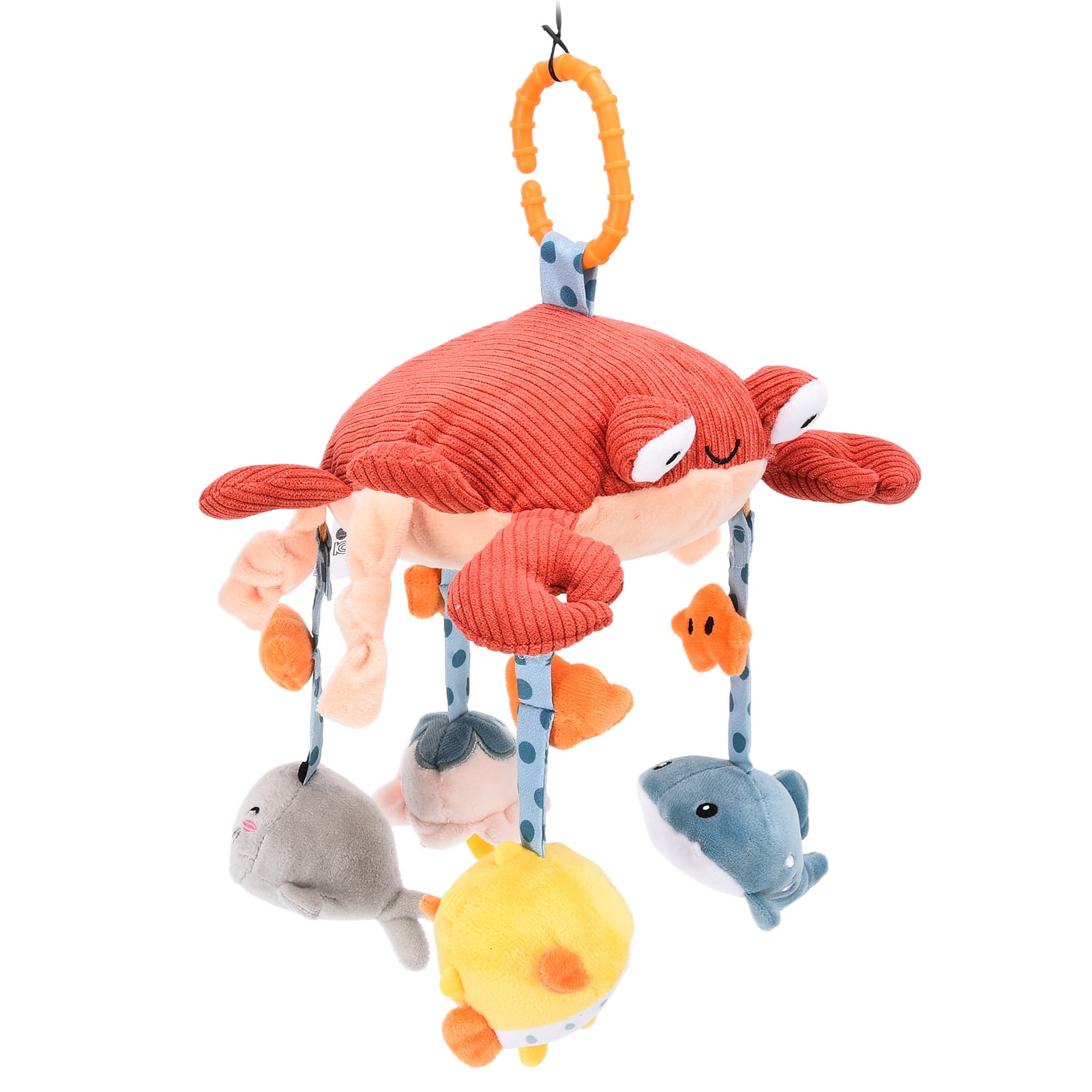 FitBest Baby Bedside Bell, Plush Toy Baby Cart Pendant, Crab Bell ...