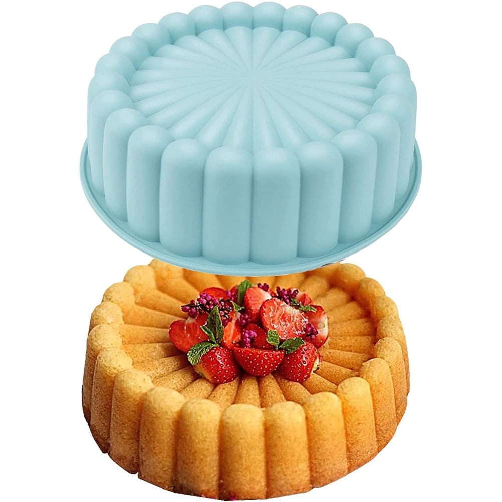 FitBest Baking Trays,7in Sunflower Shape Silicone Reusable Cake Bread ...