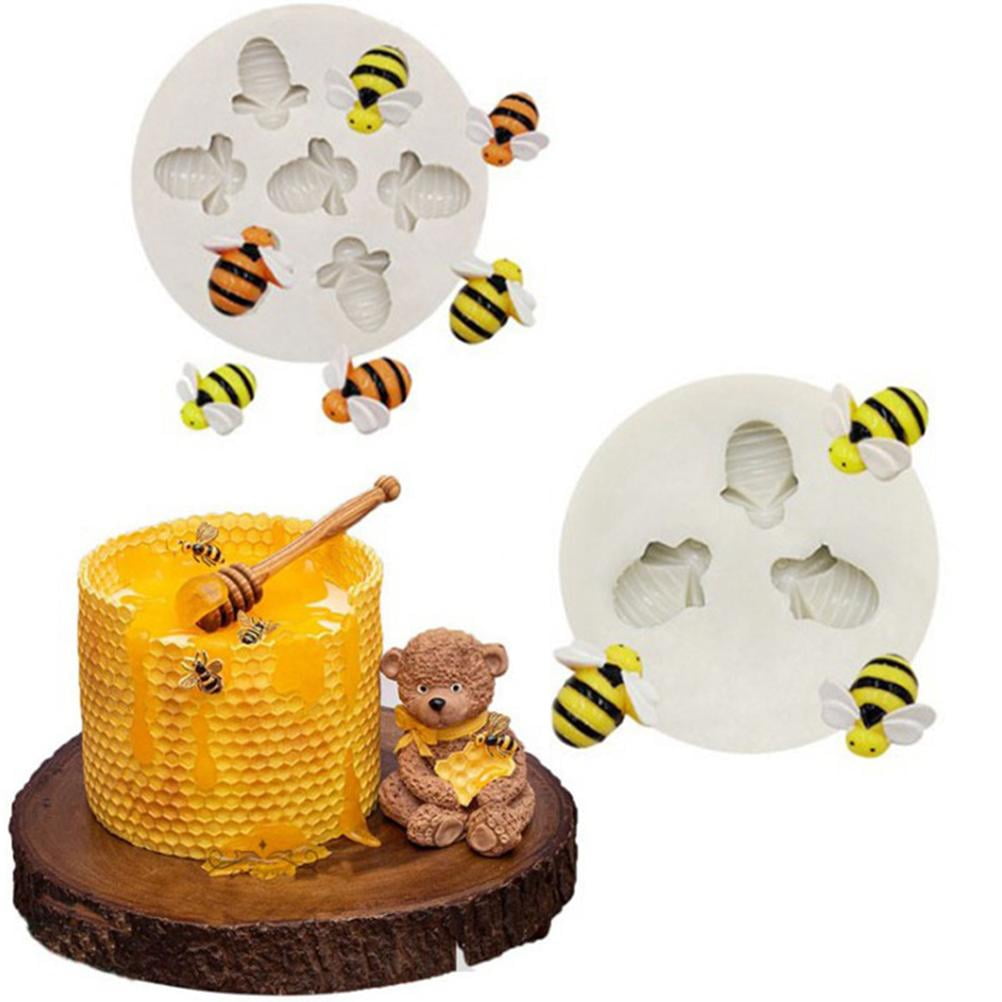 FitBest Bee Silicone Fondant Cake Beehive Baking Molds Cake Decorating ...