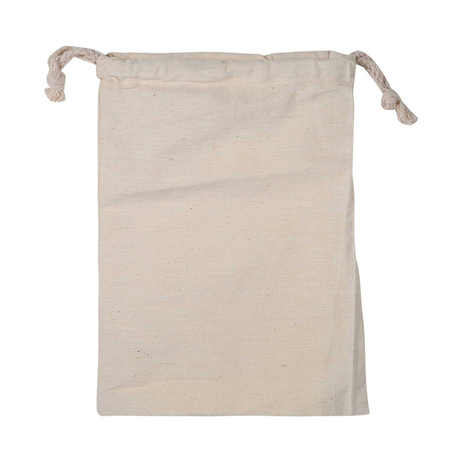 FitBest Cotton And Linen Drawstring Pocket Cotton Storage Bags ...