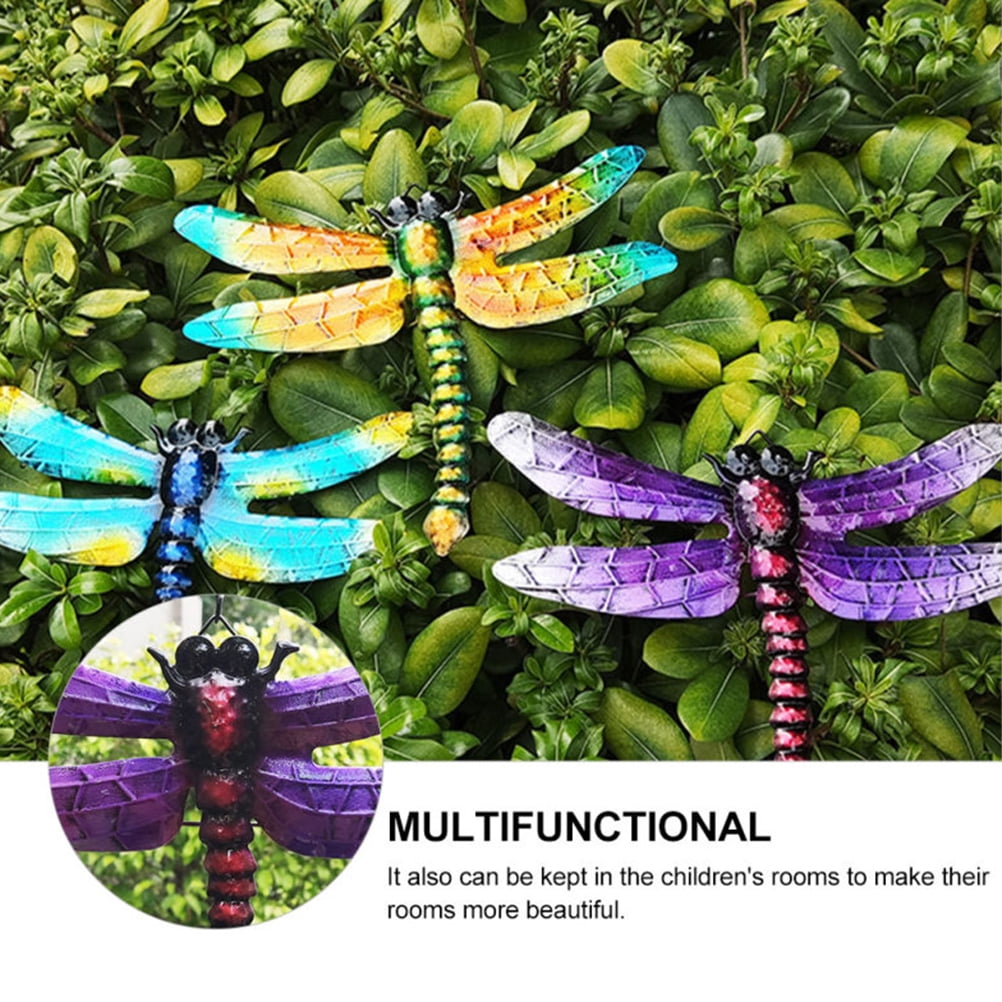 FitBest Iron Dragonfly Wall-mounted Garden Courtyard Home Wall Art ...