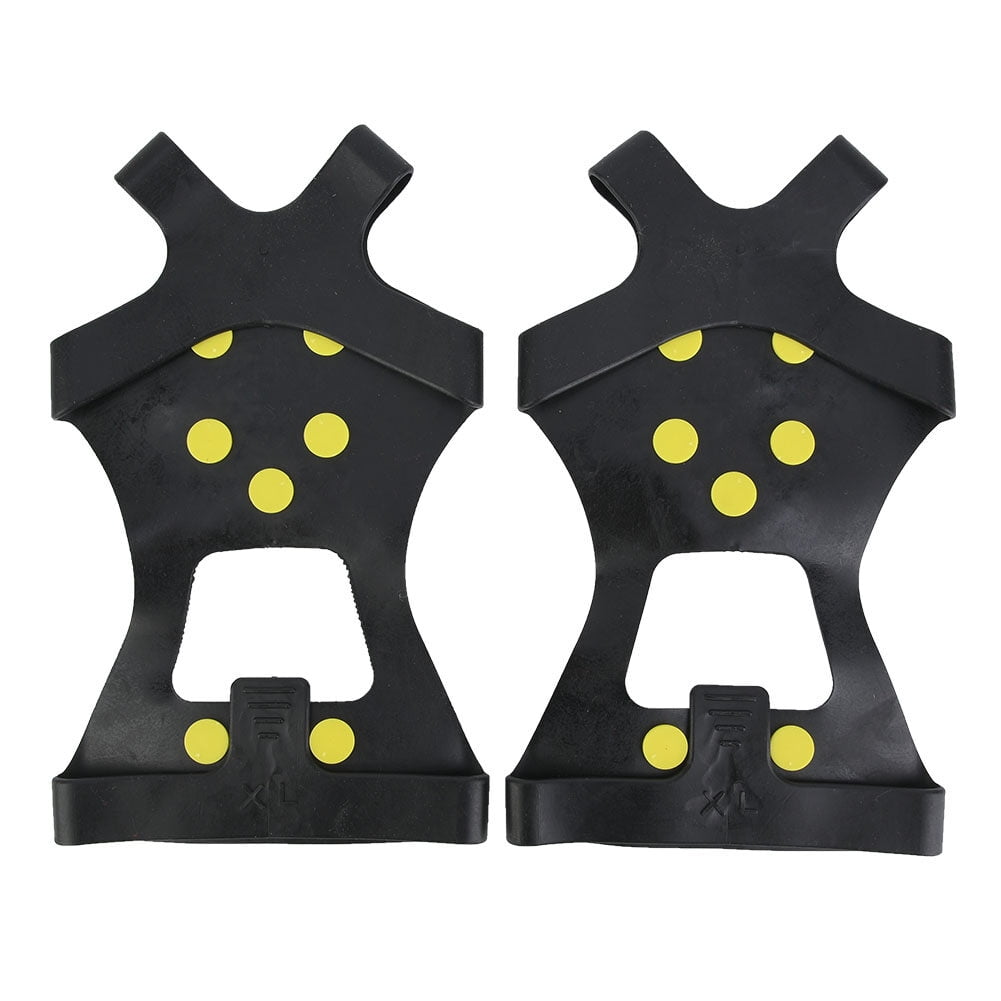 FitBest One Pair Outdoor 10-stud Anti slip Ice Snow Spike Grips Gripper ...