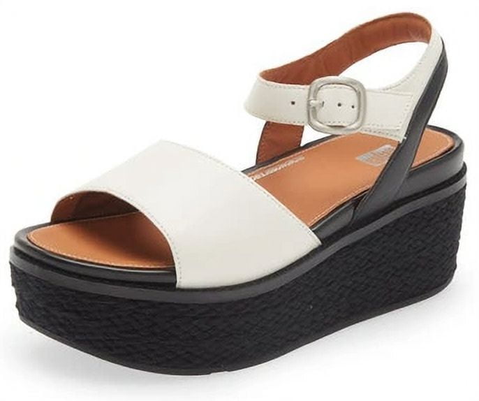FitFlop Eloise Cream Ankle Strap Open Toe Strappy Upper Espadrille ...