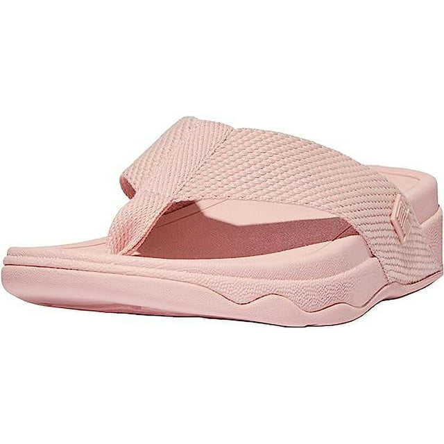 FitFlop Surfa Pink Salt Mix Open Toe Slip On Flat Thong Flip Flop ...