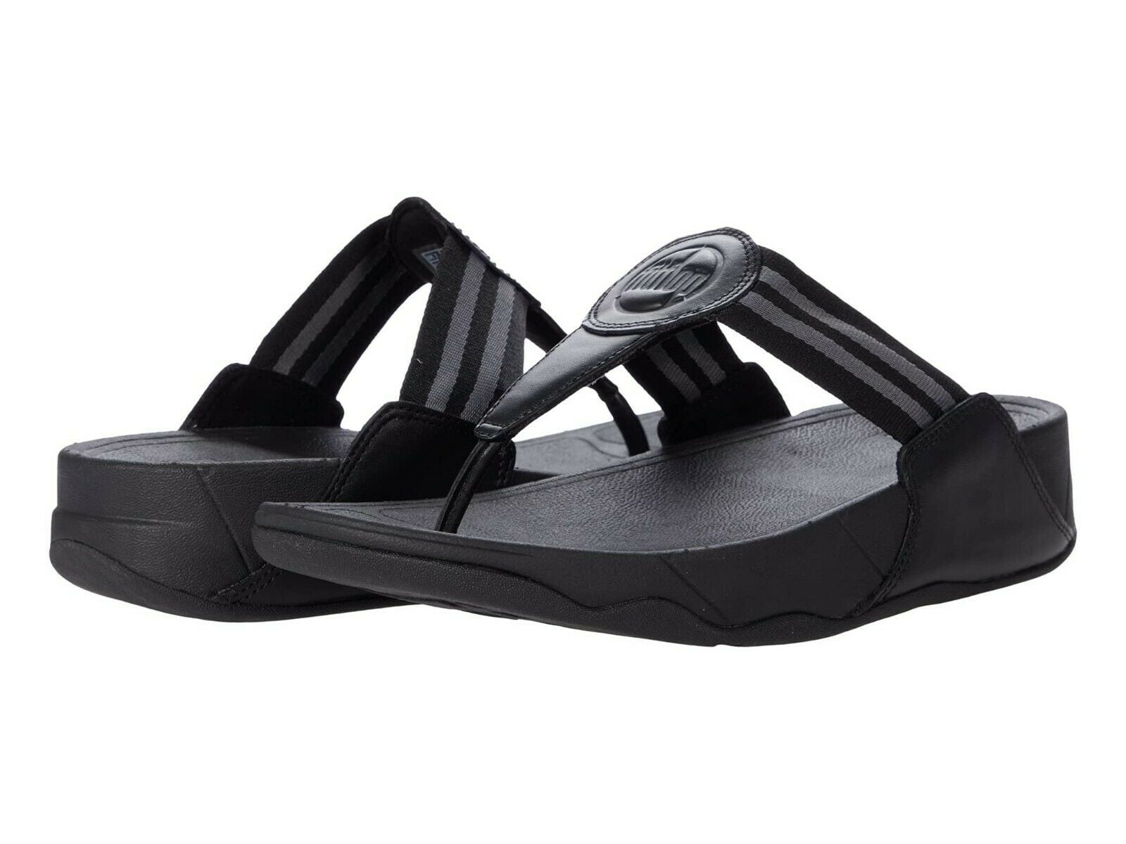FitFlop Women's Walkstar Wedge Sandals, Toe Post, Lightweight Straps ...