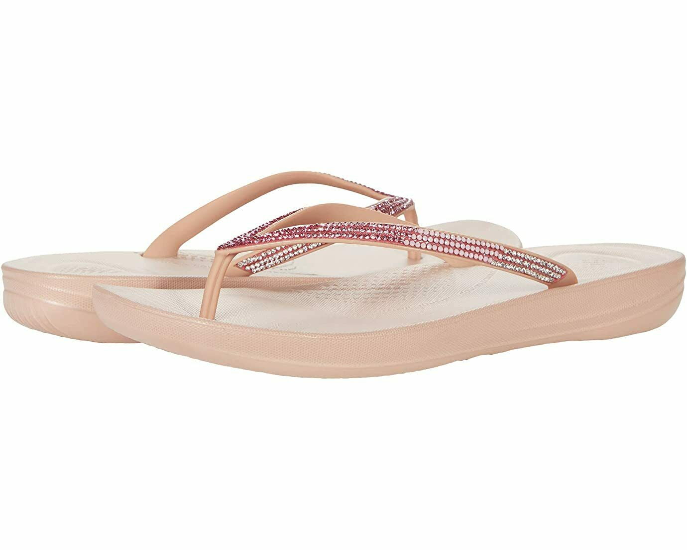 FitFlop Women's iQUSHION Ombre Sparkle Flip Flop Sandals DG5-137 ...