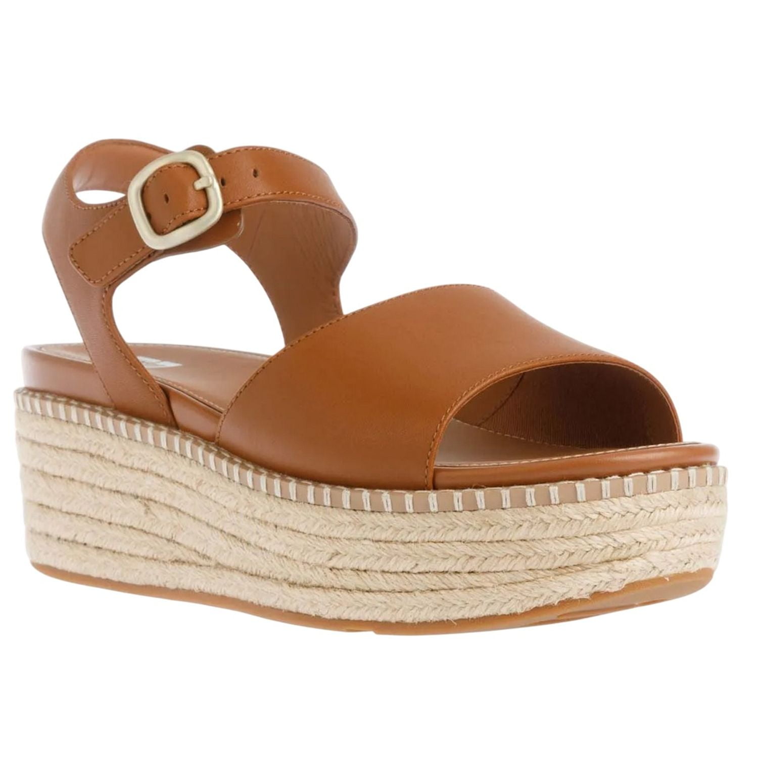 FitFlop Womens Eloise Leather Backstrap Wedge Espadrilles - Walmart.com
