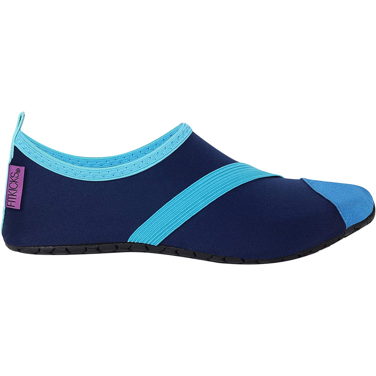 FitKicks Women's Non-Slip Sole Active Footwear - Large - Navy - Walmart.com