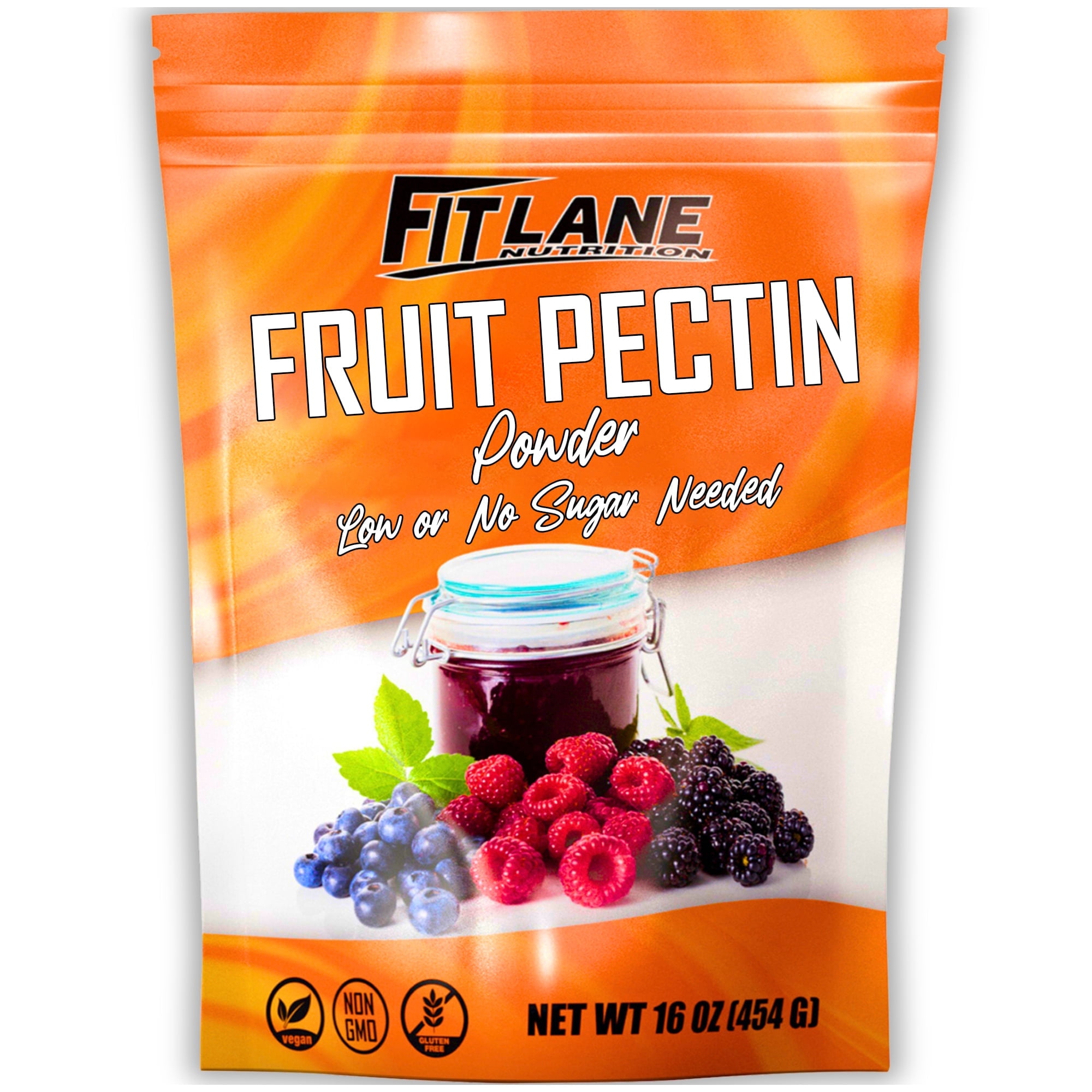FitLane Nutrition Fruit Pectin Powder, Low Sugar, Natural, Vegan, 1 lb ...