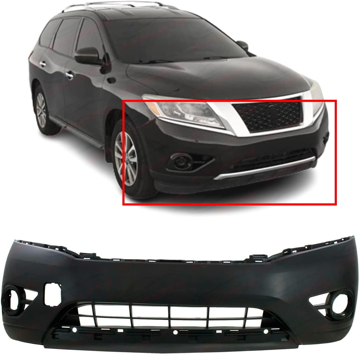 FitParts Compatible with Front Bumper Cover Fascia 2013-2016 Nissan ...
