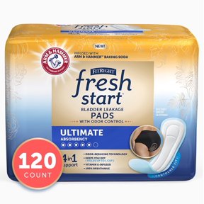 FitRight Bladder Control Incontinence Pads for Women, Ultimate ...