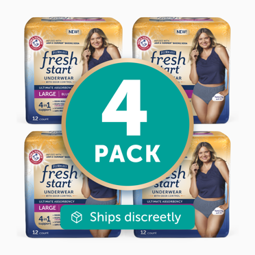 Tena Incontinence Underwear for Women, Super Plus, XL, 56 Ct - Walmart.com