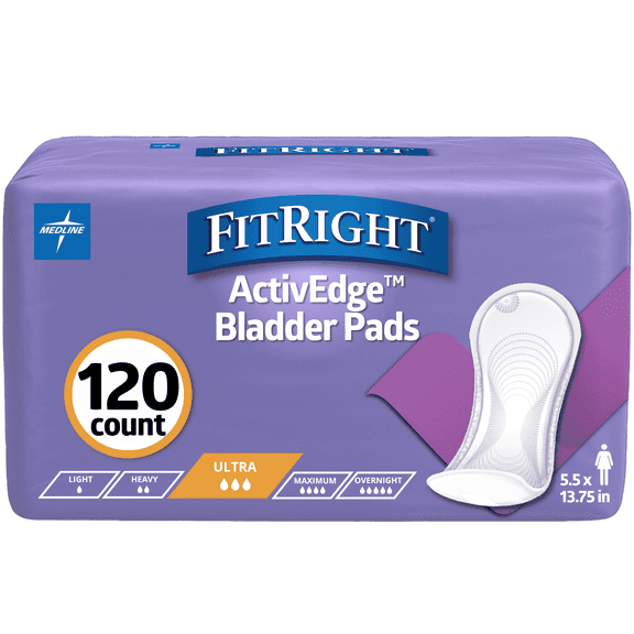FitRight Bladder Control Incontinence Pads for Women, Ultimate ...
