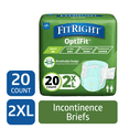 FitRight Adult Incontinence Briefs, Diapers with Tabs, Moderate ...