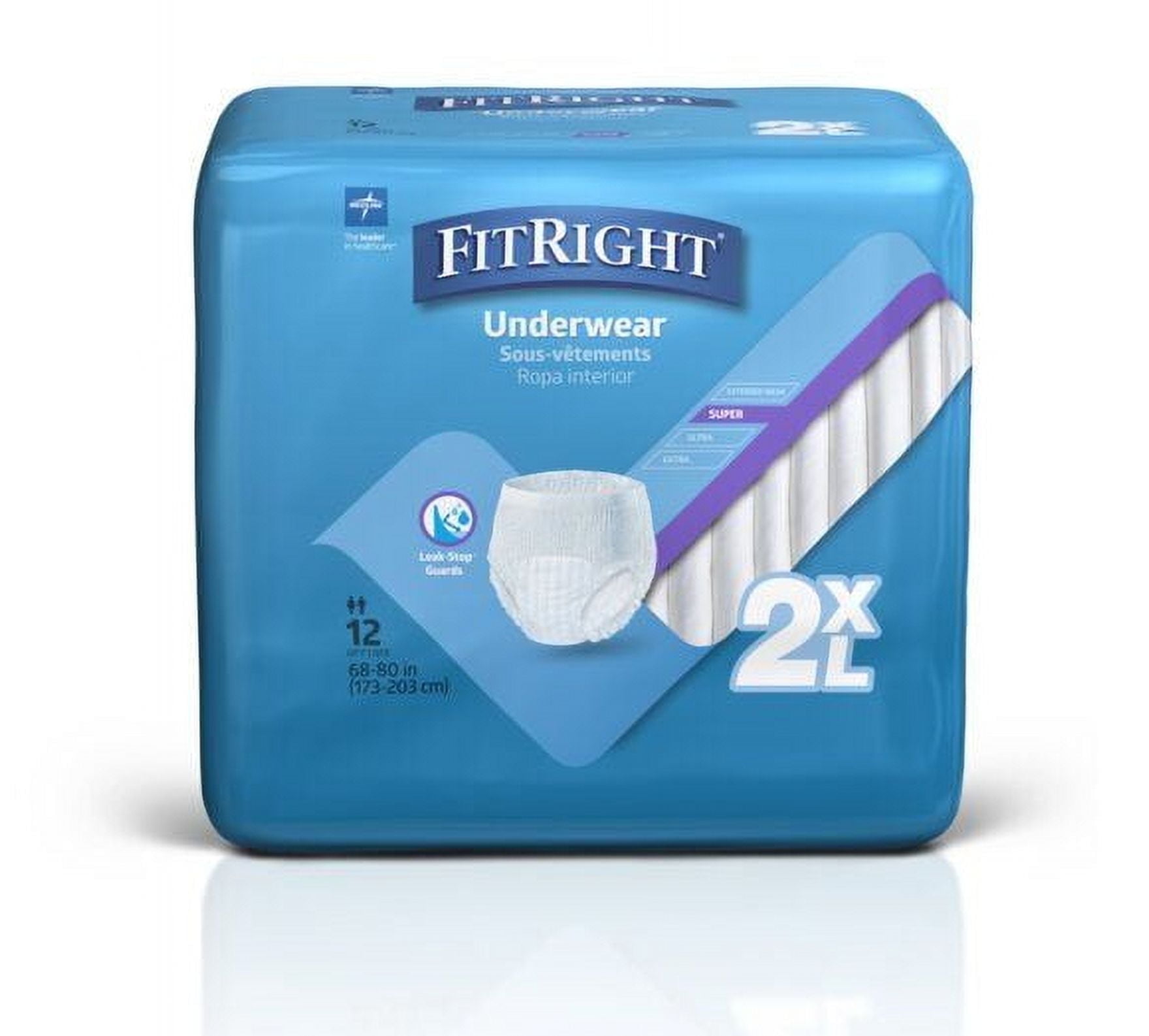 Protection Plus Adult Incontinence Diapers, XX-Large, Bulk, 68 - 80 ...