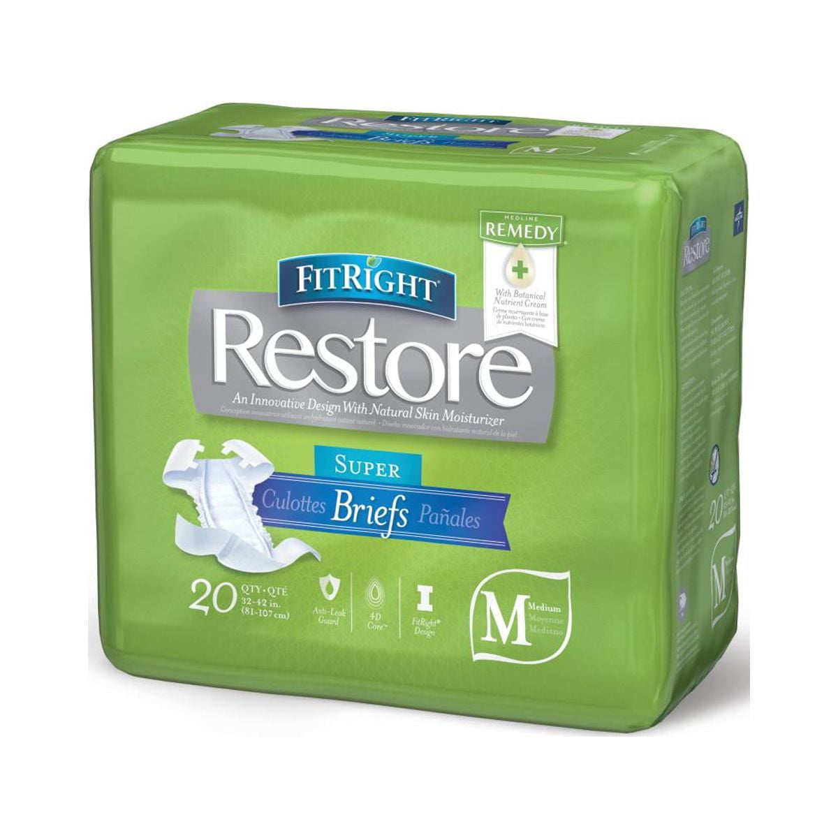 Fitright Restore Extended Wear Disposable Adult Briefs Maximum