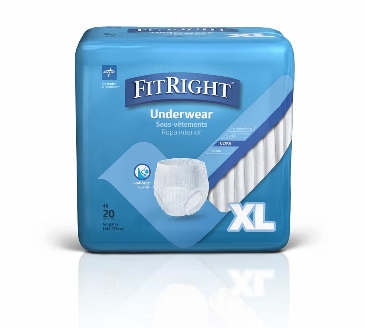 FitRight Ultra Adult Incontinence Underwear, Heavy Absorbency, X-Large ...