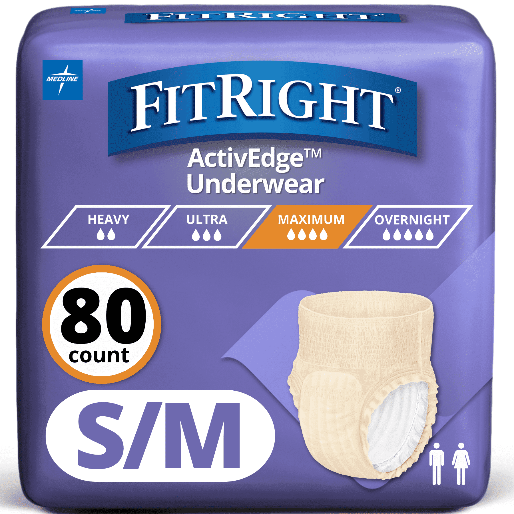 FitRight Incontinence Underwear for Women, Adult Diapers, Extra ...