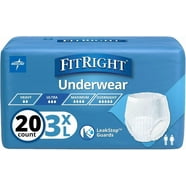 Freedom Plus Pull-On Protective Underwear (XL 48"- 60" - 10 Pieces) 1 ...