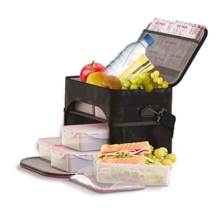Fit & Fresh Jaxx FitPak Meal Prep Bag with Extra Containers (Teal ...