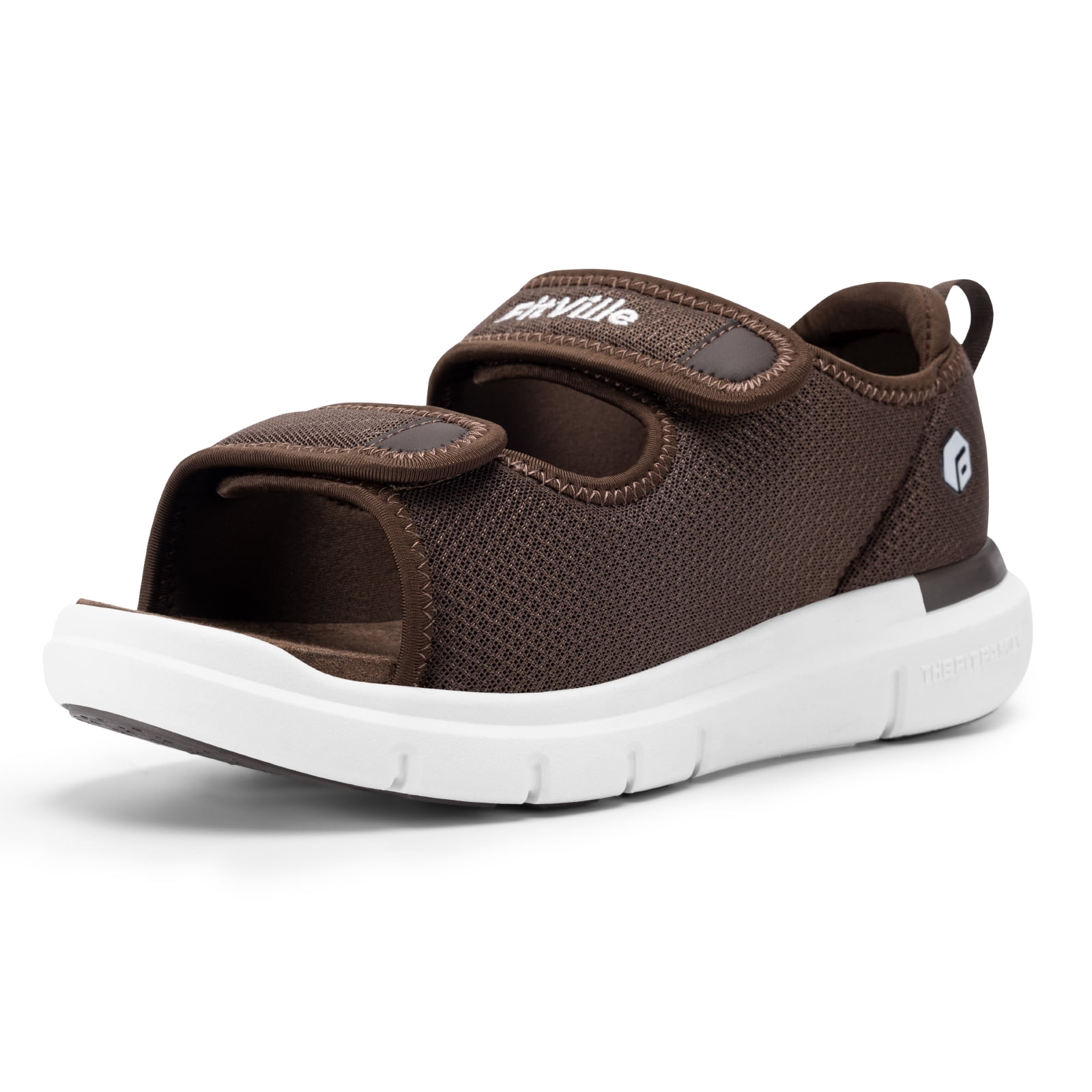 FitVille Diabetic Sandals for Men Wide Width with Arch Support ...