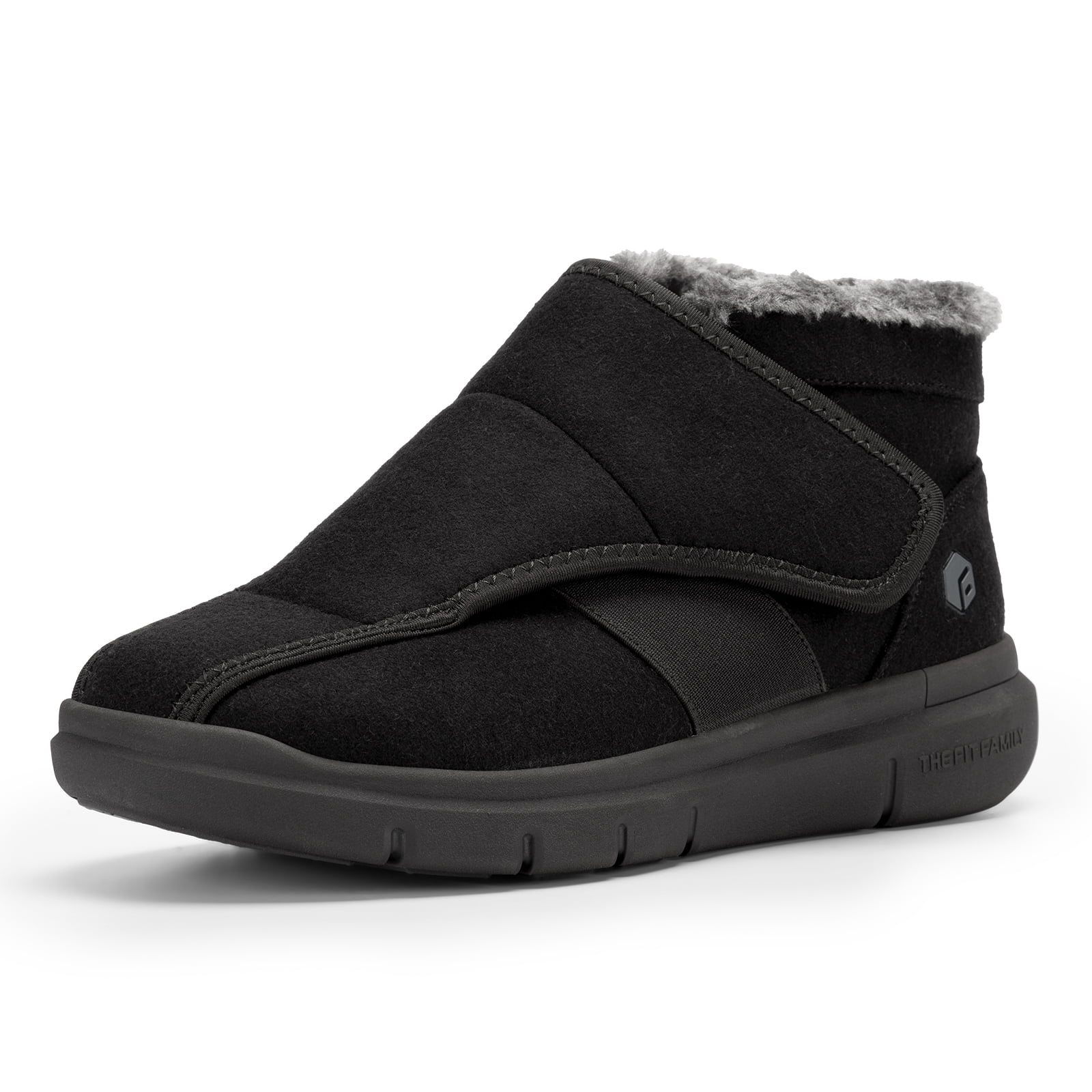 FitVille Extra Wide Mens Winter Boots Diabetic Shoes for Men with ...