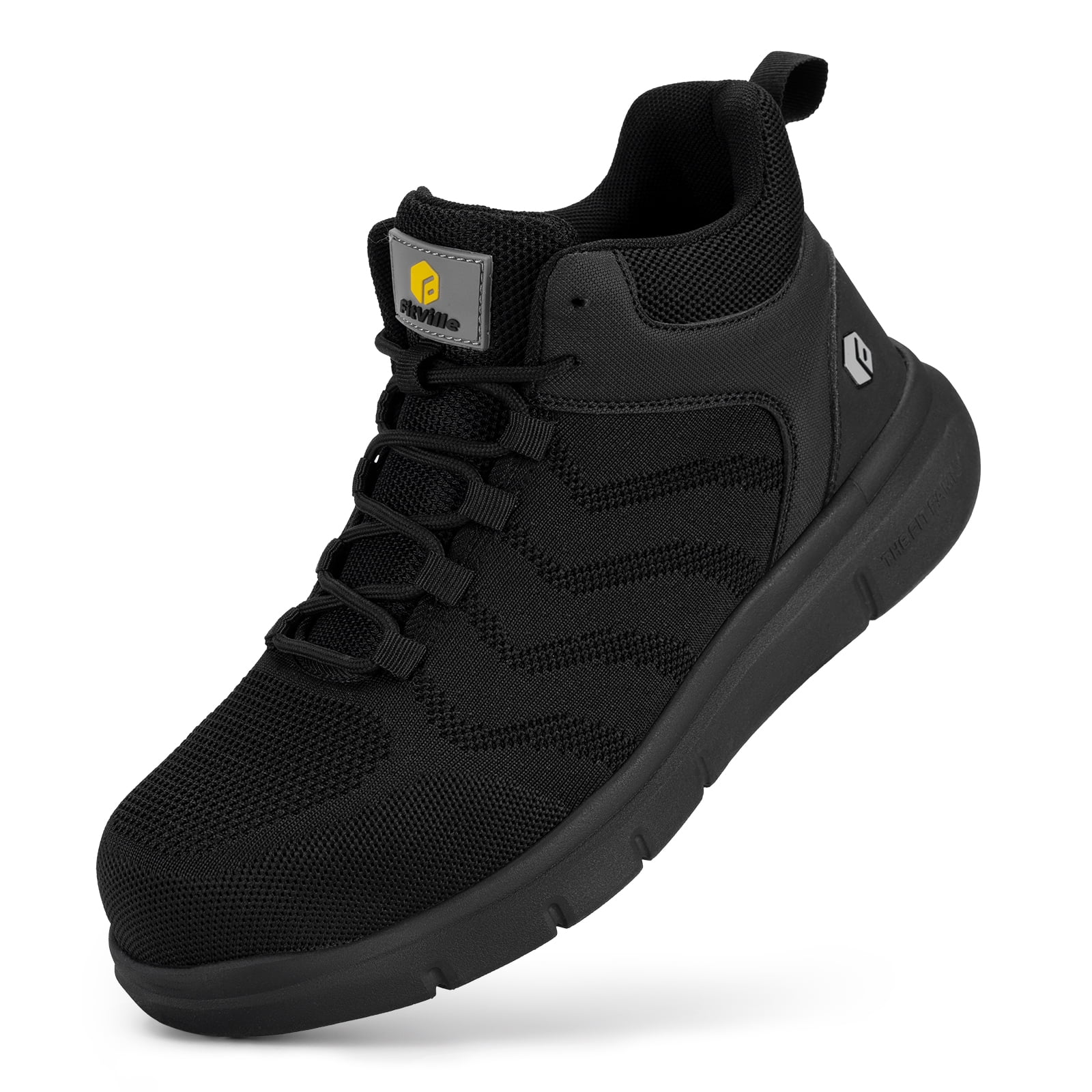 FitVille Extra Wide Work Boots for Men Composite Steel Toe Safety Boots ...