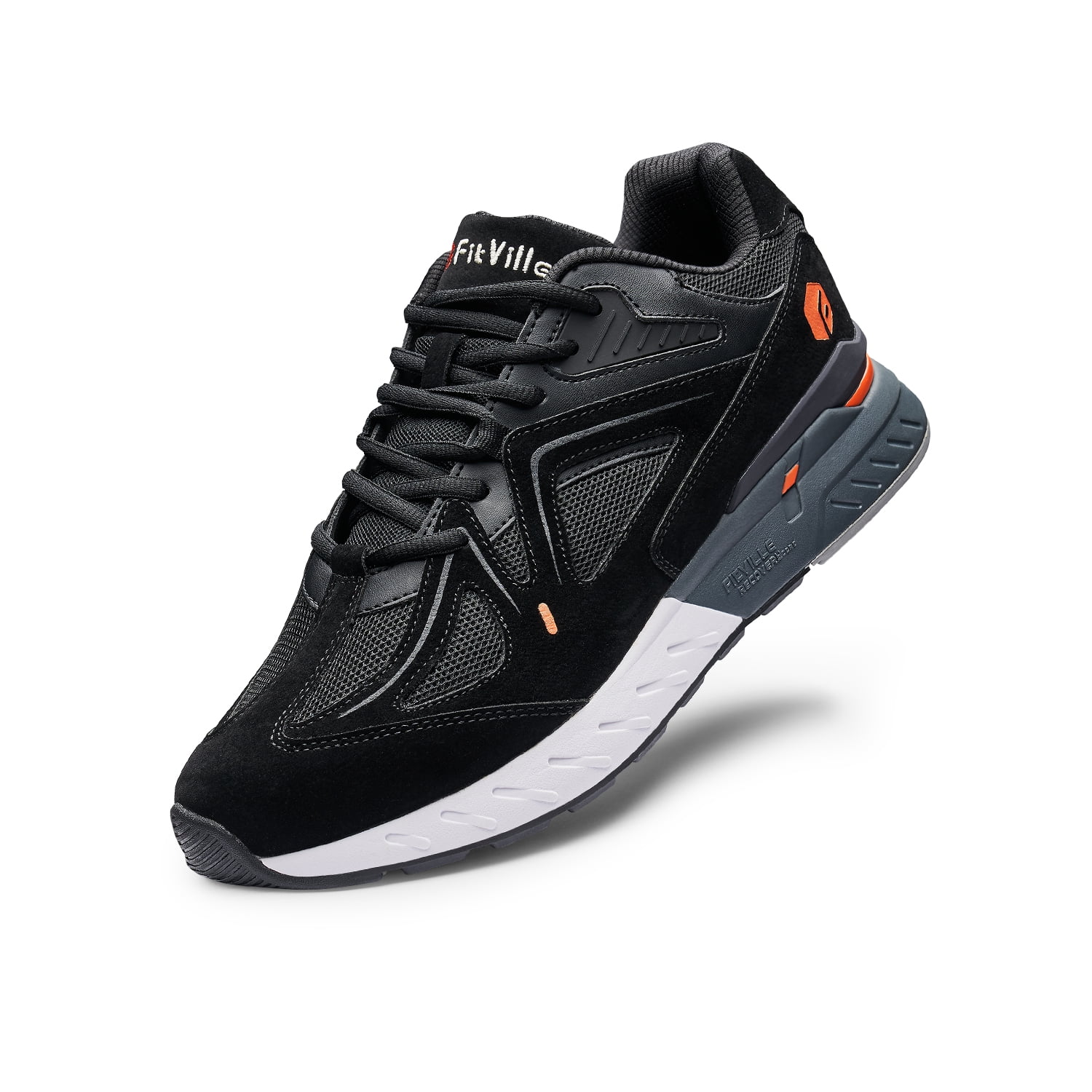 FitVille Mens Wide Walking Shoes with Arch Support Sneakers for Men ...