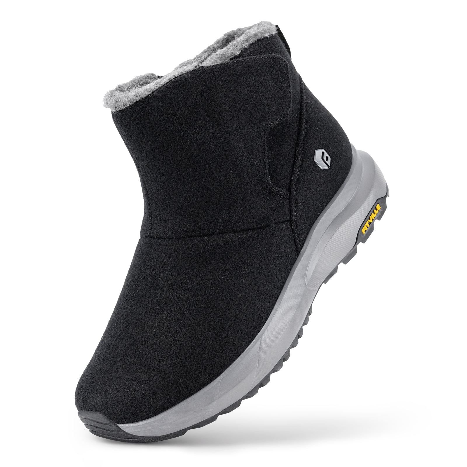 FitVille Men's Extra Wide Winter Snow Boots Non-slip Lightweight Fur ...