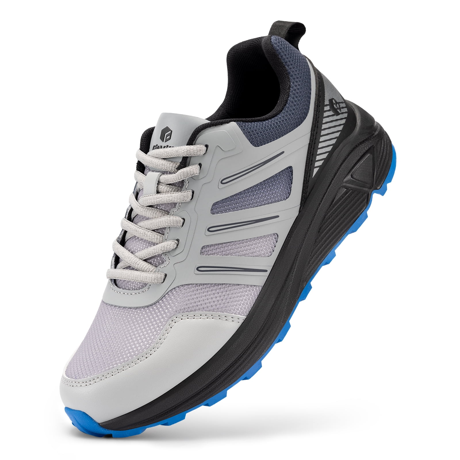 FitVille Mens Running Shoe Extra Wide Sneakers with Arch Support, Gray ...