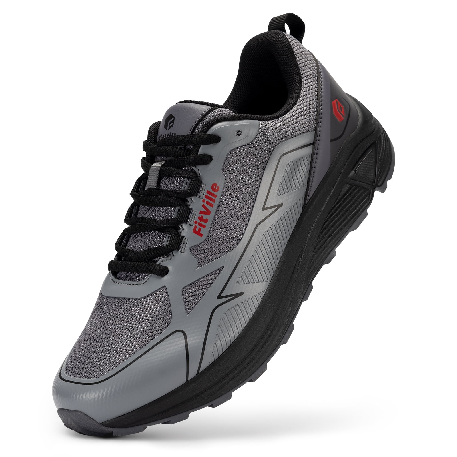 FitVille Mens Trail Running Shoes Extra Wide Sneakers Athletic Shoes ...