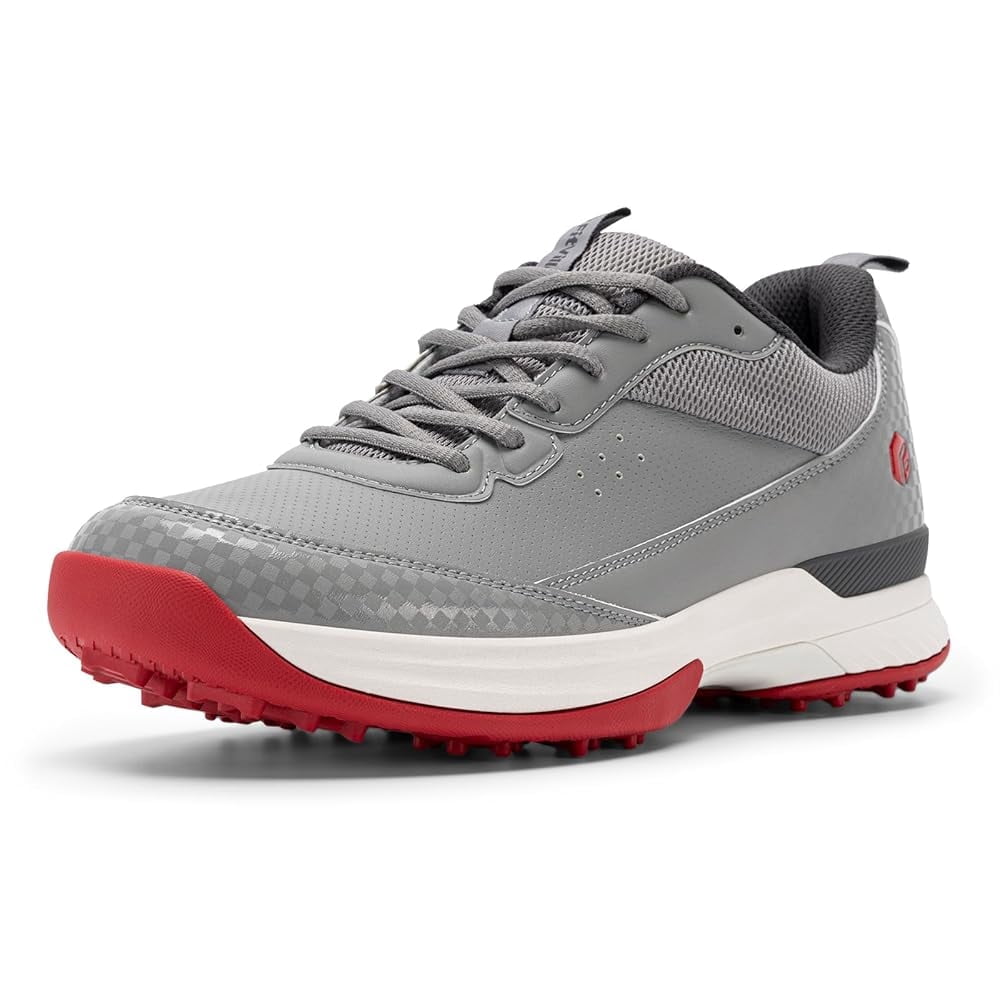 FitVille Wide Golf Shoes Men Professional Golf Shoes with Spikes, Water ...
