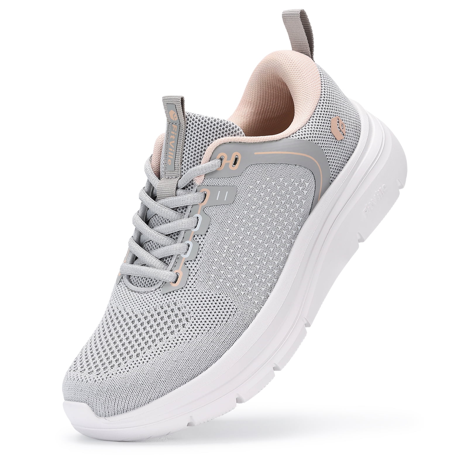 FitVille Wide Women's Walking Shoes Wide Width Slip On Sneakers Wide ...