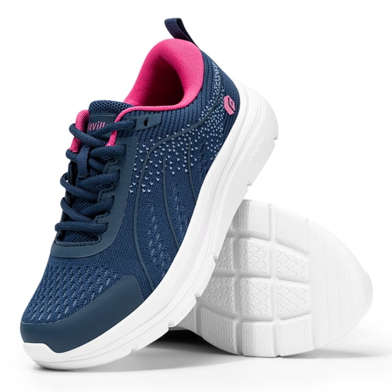 FitVille Women's Slip On Sneakers Wide Shoes Hands Free Walking Shoes ...