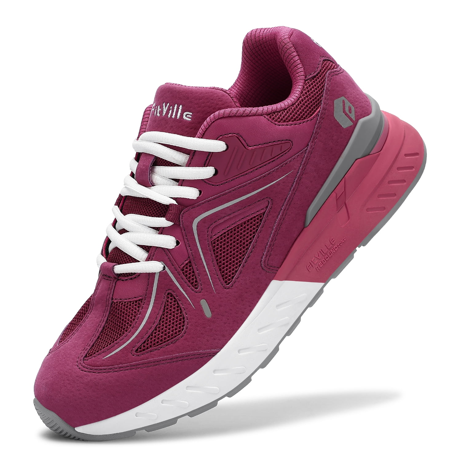 FitVille Womens Walking Shoes Extra Wide Sneakers with Arch Support ...
