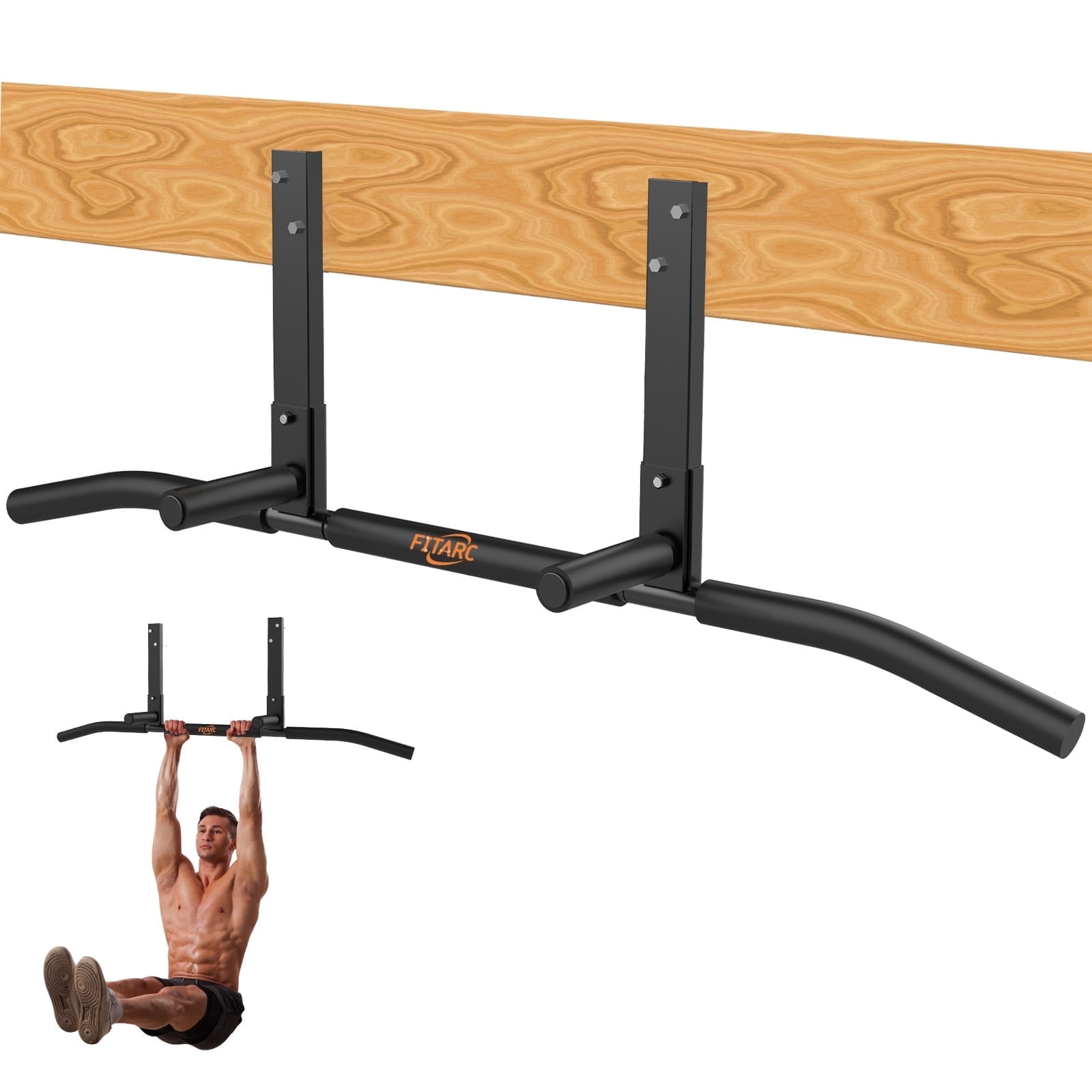Free Shipping! Fitarc Joist Mount Pull Up Bar 42 Inch Wide Heavy Duty ...