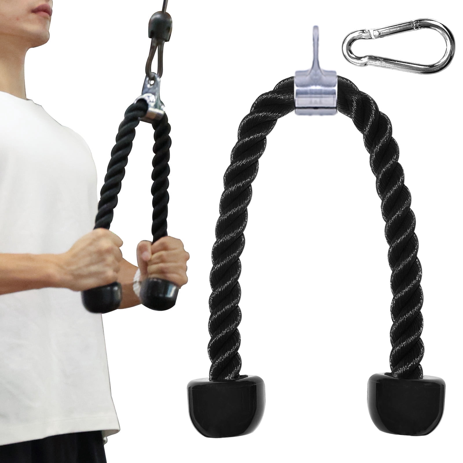 Fitarc 27 Inch Tricep Rope, Cable Attachments for Gym Equipment, Lat ...
