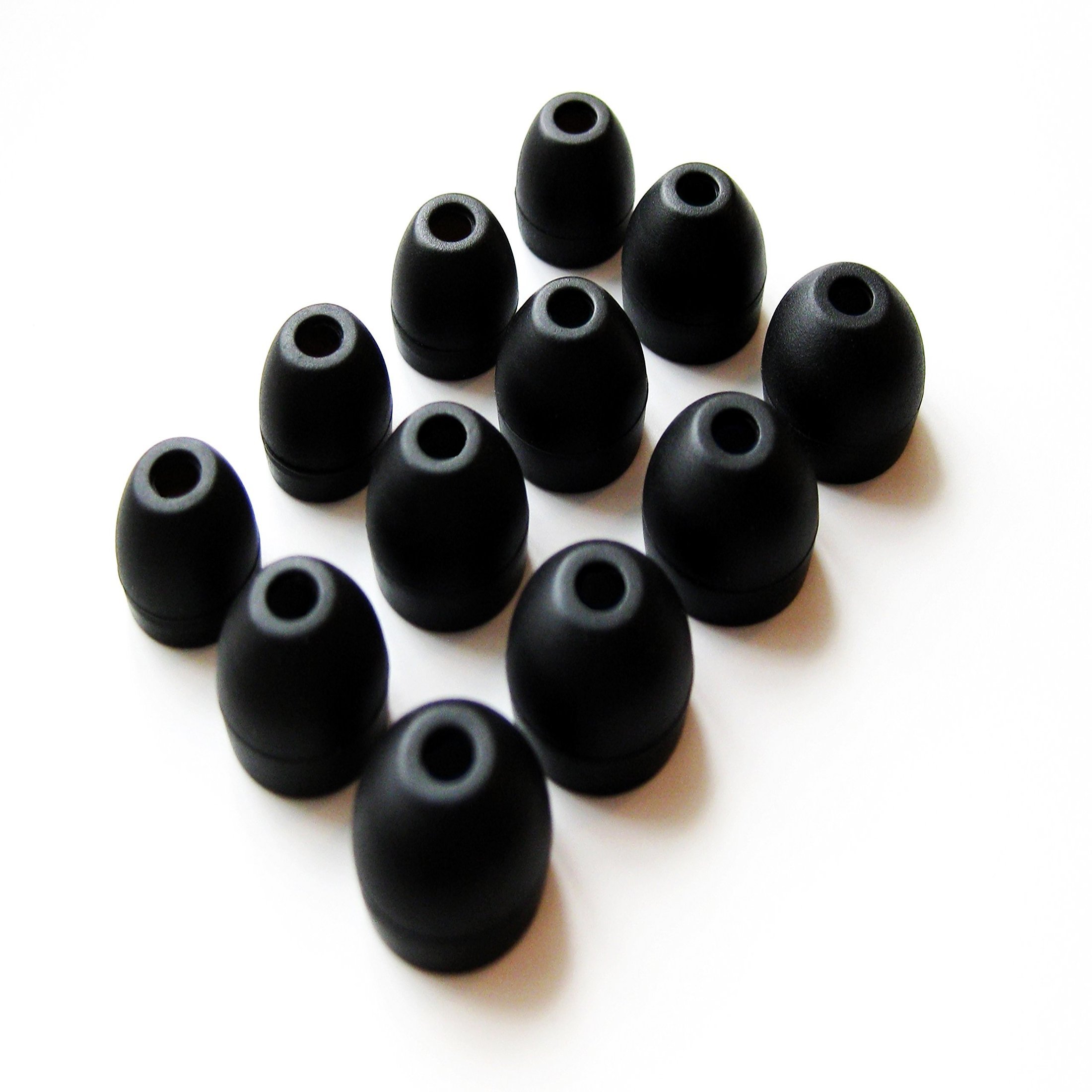 Fitbit Flyer Earbud Adapter Set: 12 Black Replacement Tips SML-BHB ...