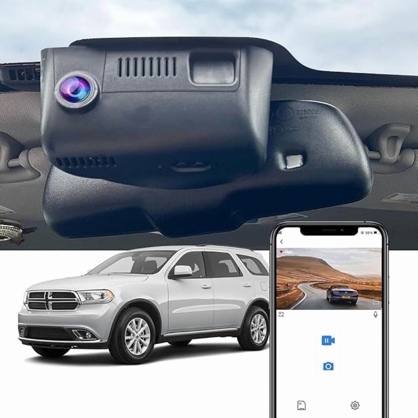 Fitcamx 4K Dash Cam for 2014-2020 Dodge Durango GT SXT Plus Limited R/T ...